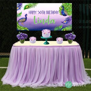 Peacock Birthday Banner, Peacock Birthday Party, Peacock Birthday ...