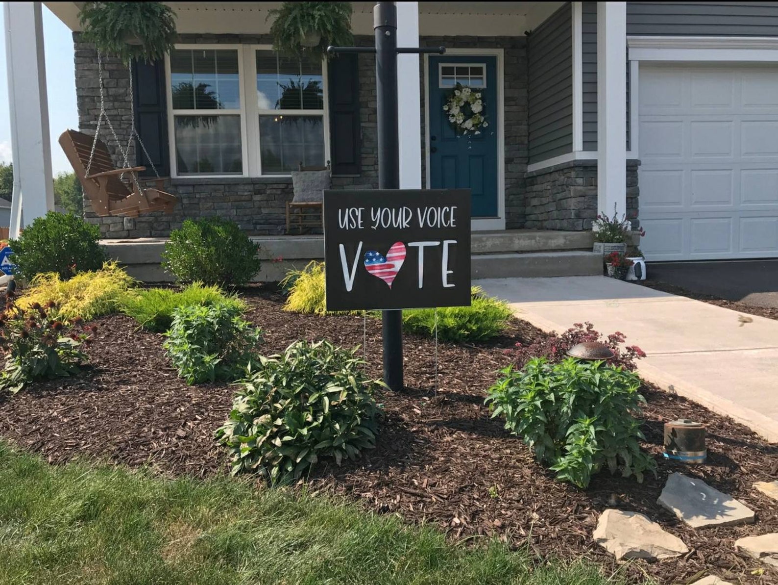 Vote Yard Sign, Political Yard Sign, Rally Sign, Register to Vote ...