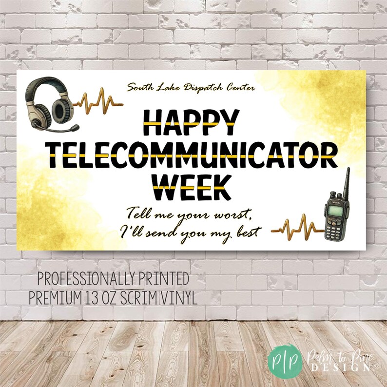 Personalized Telecommunicator Appreciation Week Banner, Thank You ...
