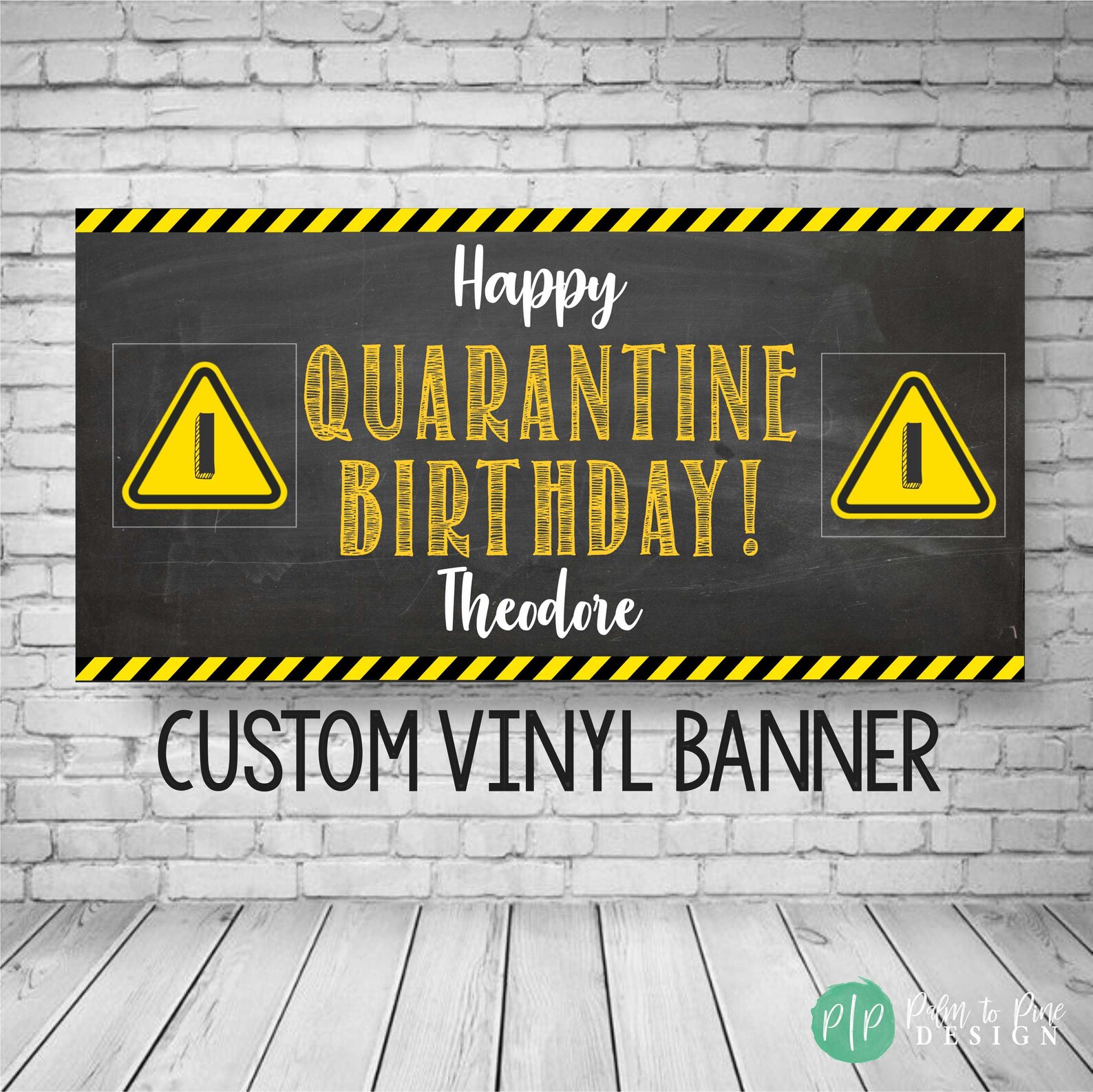 Quarantine First Birthday Banner Quarantine birthday sign | Etsy