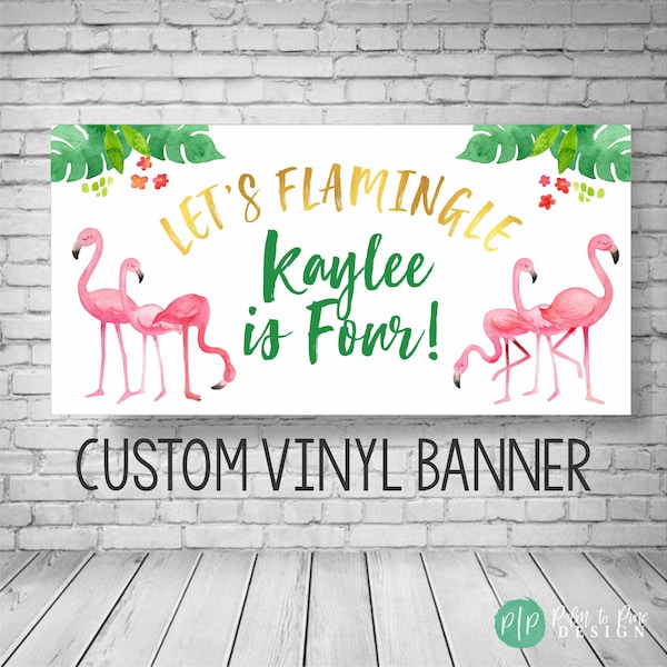 Flamingo Banner - Etsy