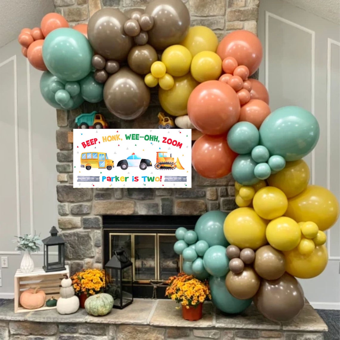 Transportation Birthday Banner Things That Go Birthday - Etsy