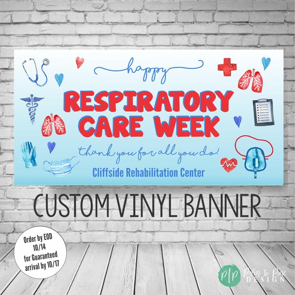 Respiratory Care Week Banner - Etsy