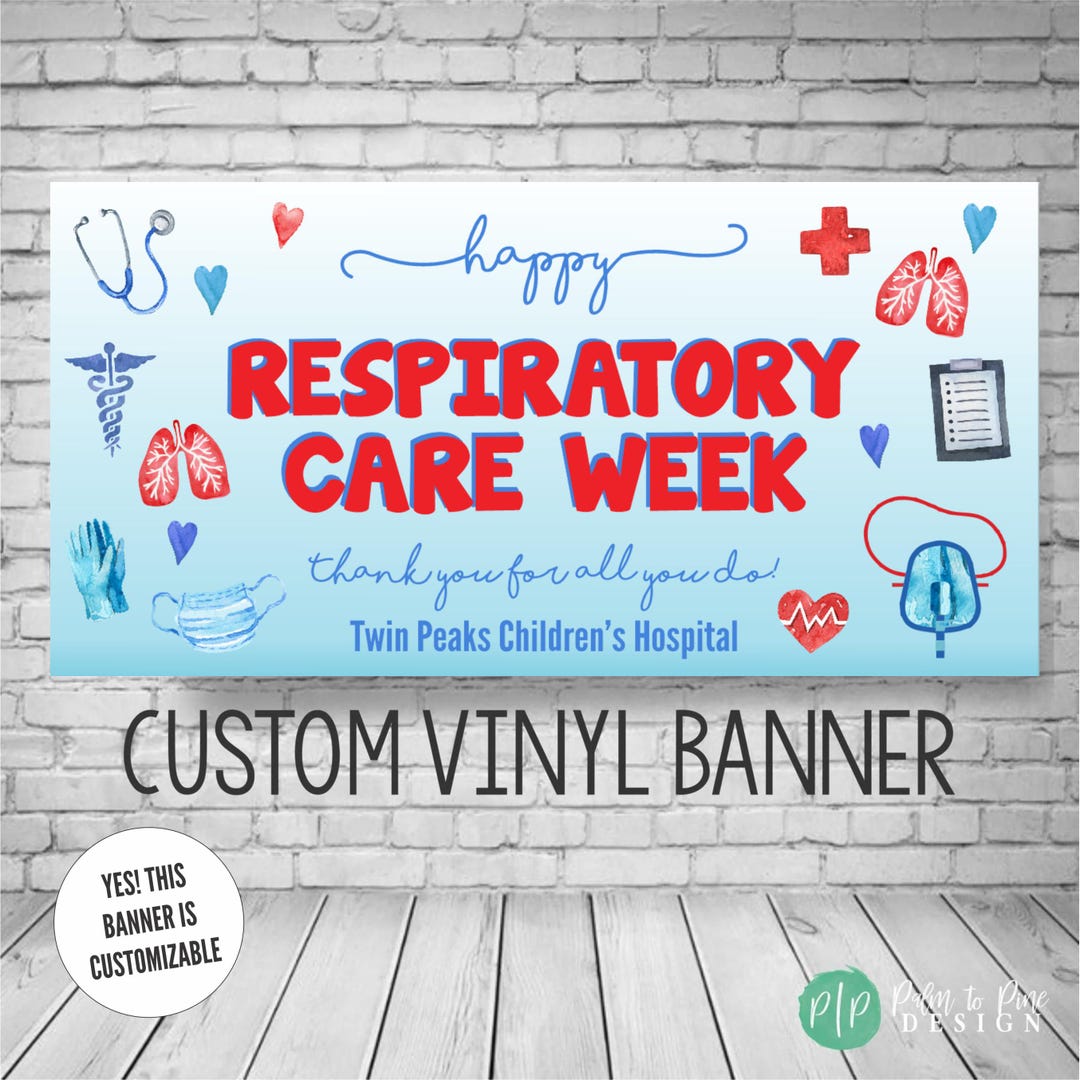 Respiratory Care Week Appreciation Banner, Respiratory Therapist Appreciation Decor, RC Week ...