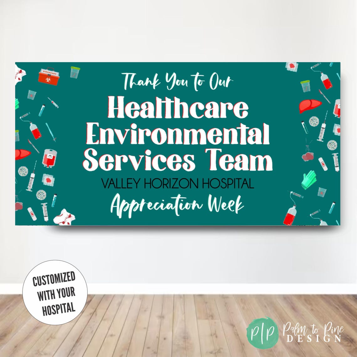 Environmental Service Week Appreciation Banner, EVS Tech Thank You Sign ...