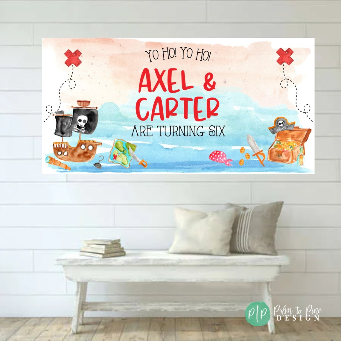 Pirate Birthday Banner Pirate Birthday Party Pirate - Etsy