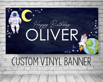 Galaxy Birthday Banner | Etsy