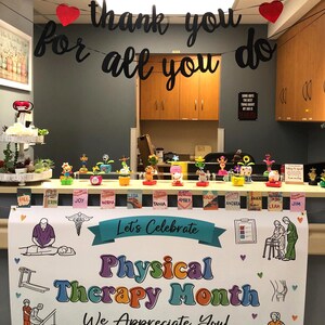 Physical Therapy Month Banner, PT Rehab Appreciation Week Poster ...