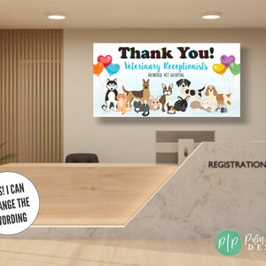 Veterinary Appreciation Week Banner, Personalized Veterinarian Staff ...