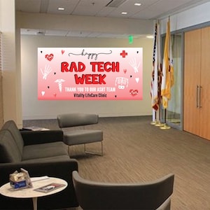 Radiology Tech Week Banner, RAD Tech Week Sign, Radiology Technology ...