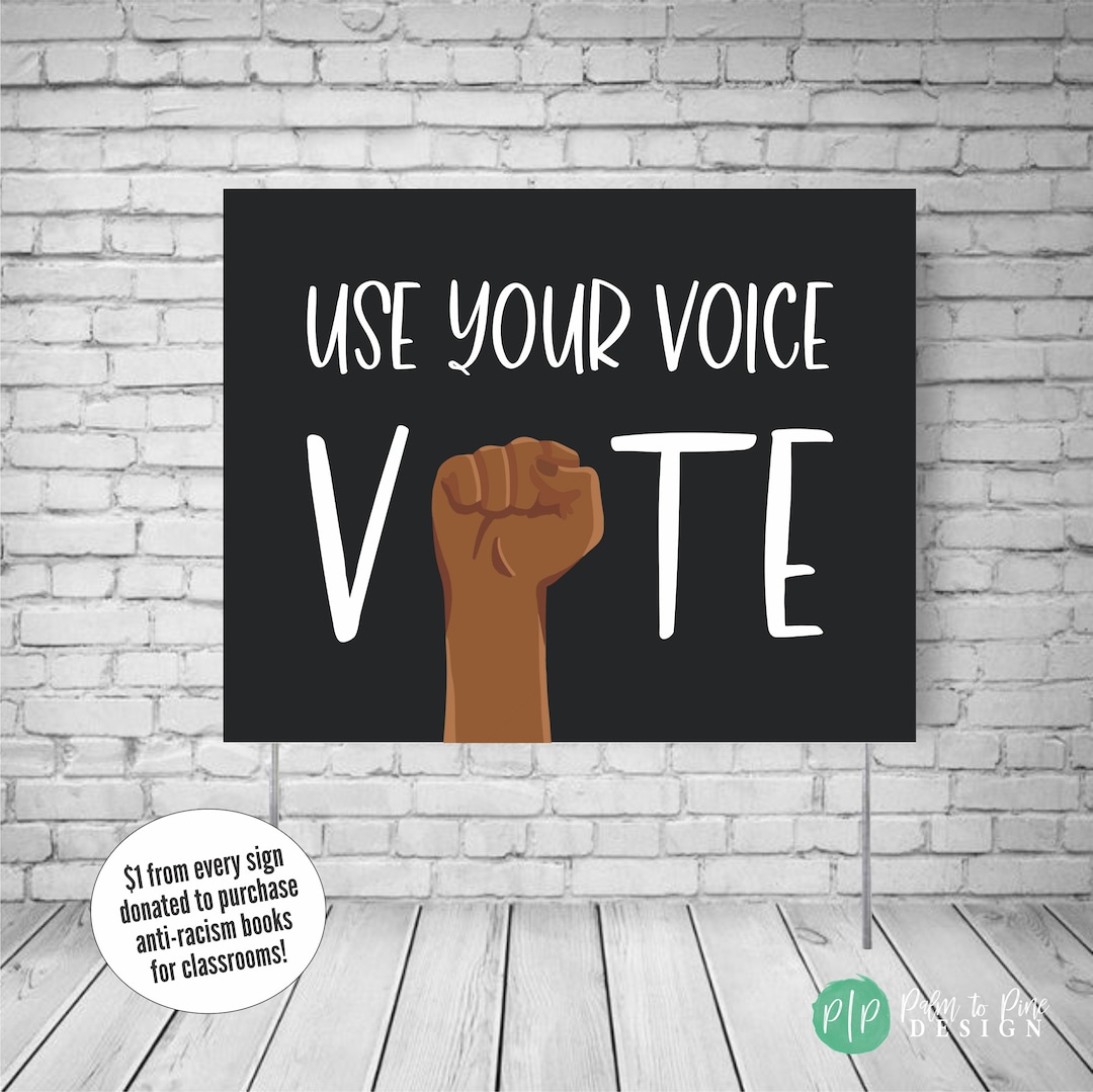 Vote Yard Sign, Black Lives Matter Yard Sign, Black Lives Matter Sign ...