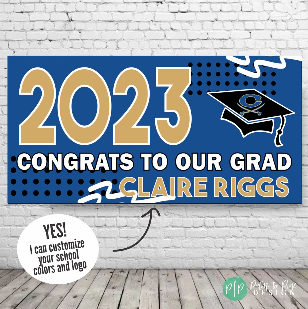 Graduation Banner, Graduation Sign, Graduation Yard Banner, Class of ...