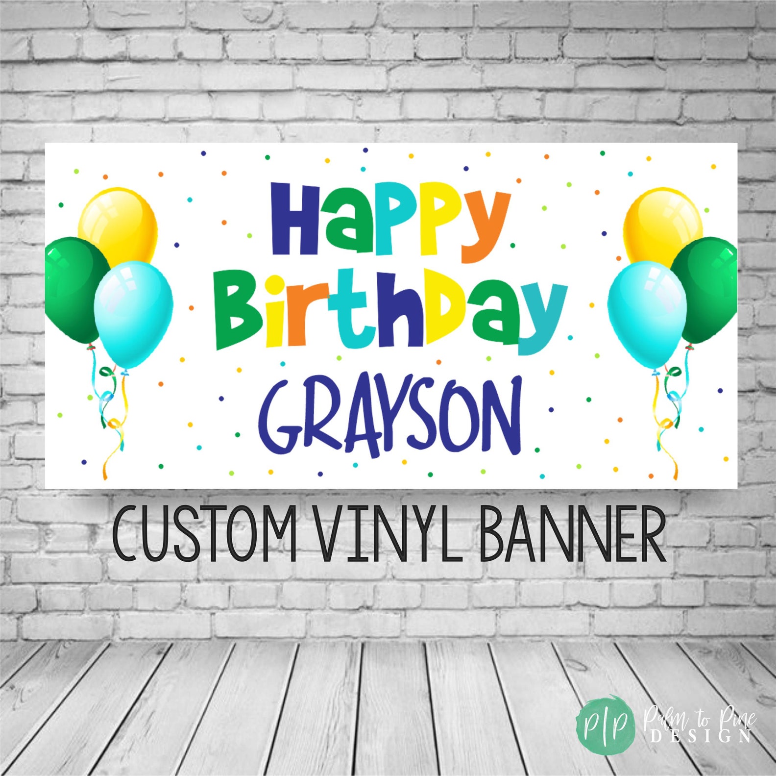 Happy Birthday Personalized Boys Banner, Boys Birthday Banner, Custom ...