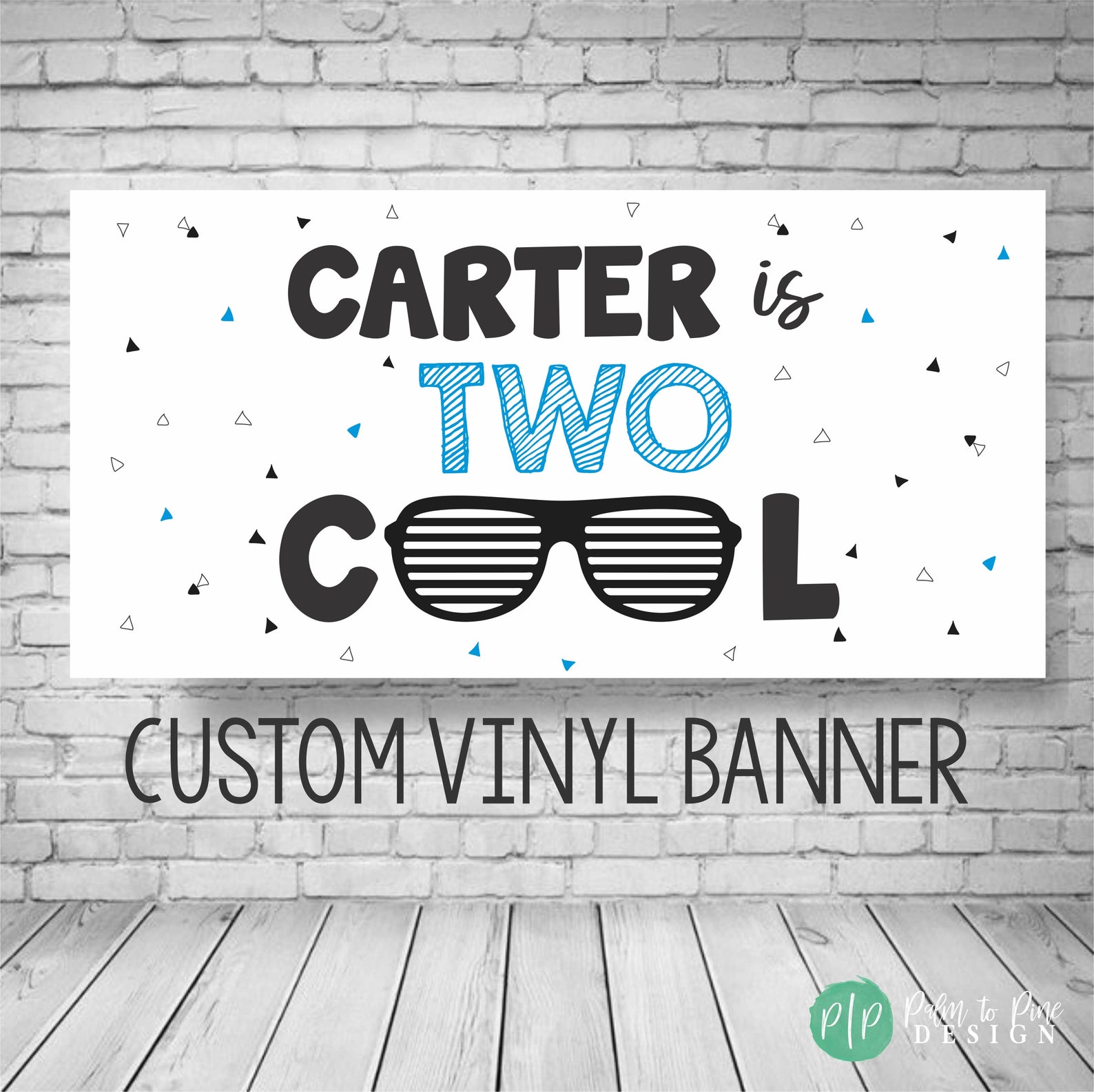 Two Cool Banner Two Cool Birthday Decor 2 Legit Birthday - Etsy