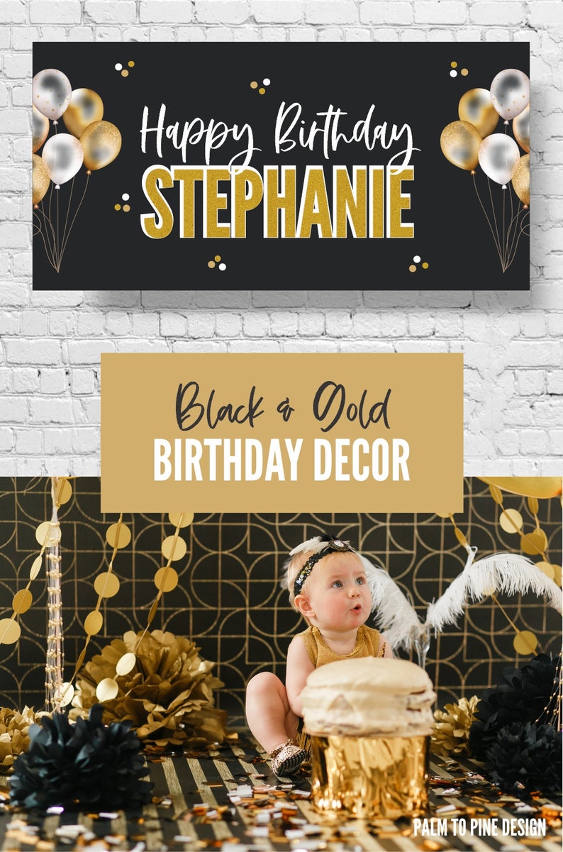 Happy Birthday Banner Personalized Custom Birthday Banner - Etsy