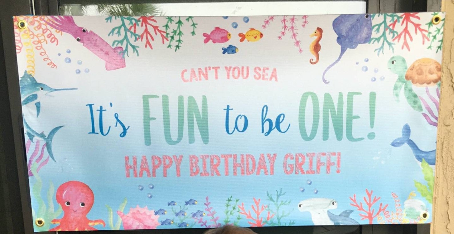 Under the Sea Birthday Banner Ocean Birthday Banner Under - Etsy
