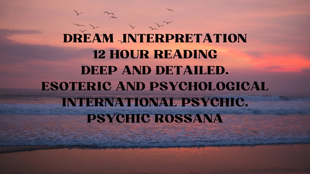 Dream Interpretation, Pdf File via Email , Psychic Dream Interpretation ...