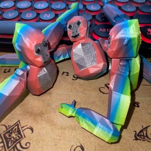 MINI Gorilla Tag Articulating Fidget With Hat Bag. Mini Gorillas WITH ...