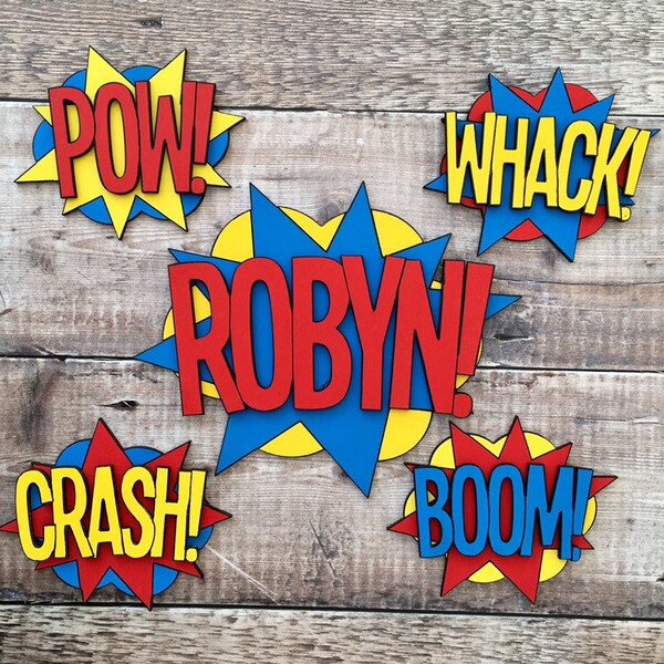 Comic Book Words - Etsy