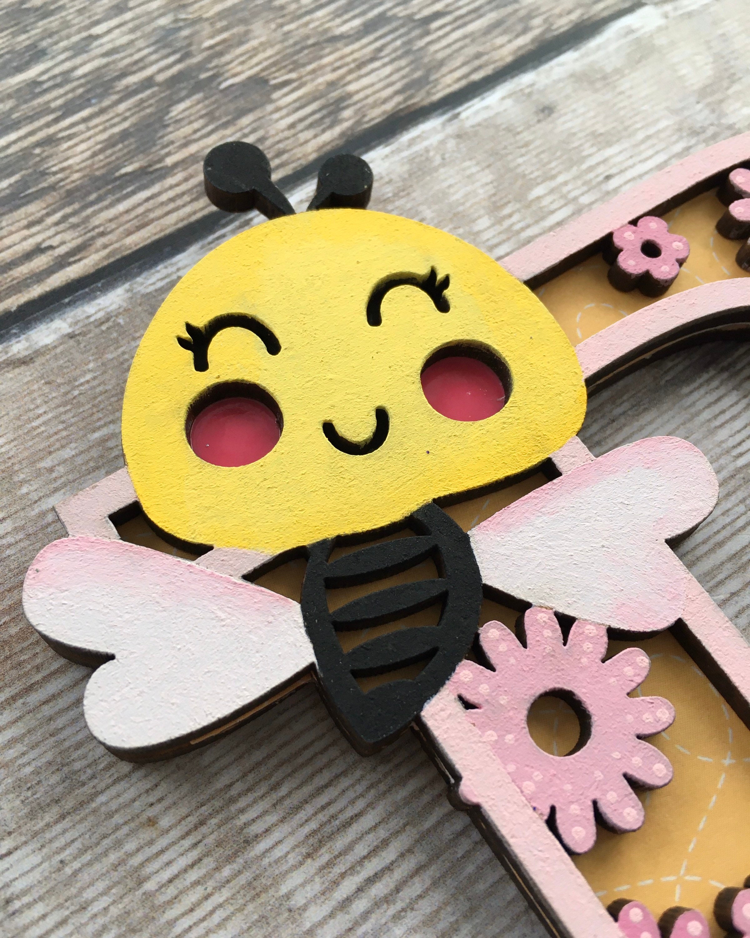 personalised 3 sizes hand made to order in any colours cut out layered ...