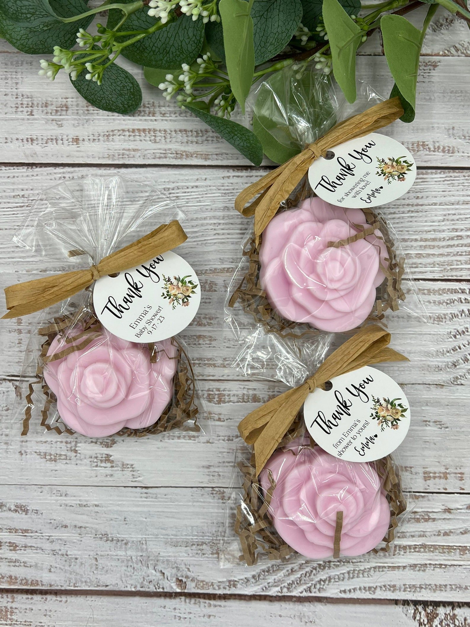 Rose Soap Favors for Bridal Shower Favors, Baby Shower Favors ...