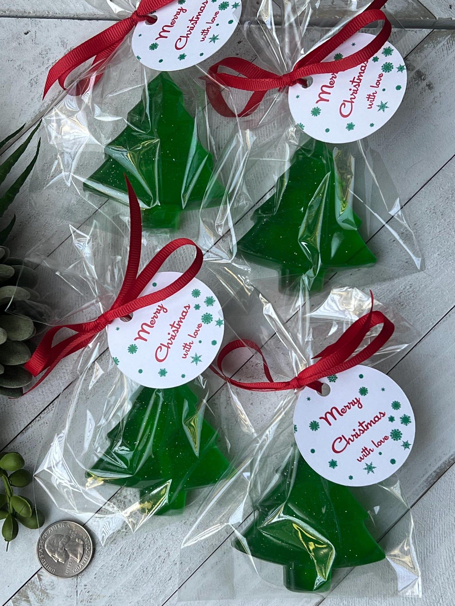 Christmas Tree Soaps, Winter Baby Shower Favors, Christmas Soap Gifts ...