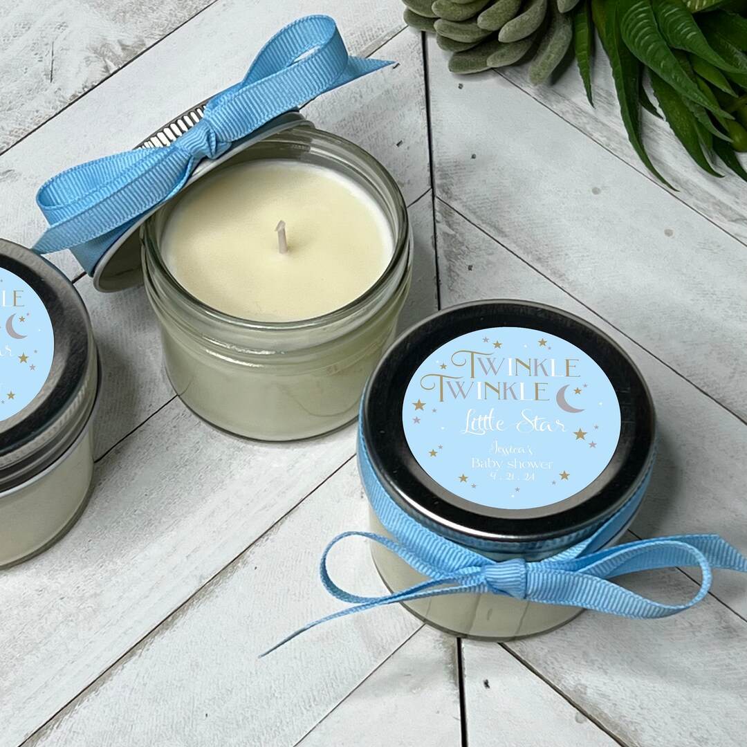 25 Twinkle Twinkle Little Star Baby Shower Soy Candle Favors ...