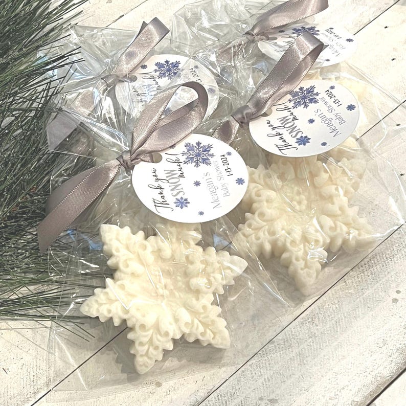 Snowflake Soap Favors: Winter Wedding/shower Party Decor - Etsy
