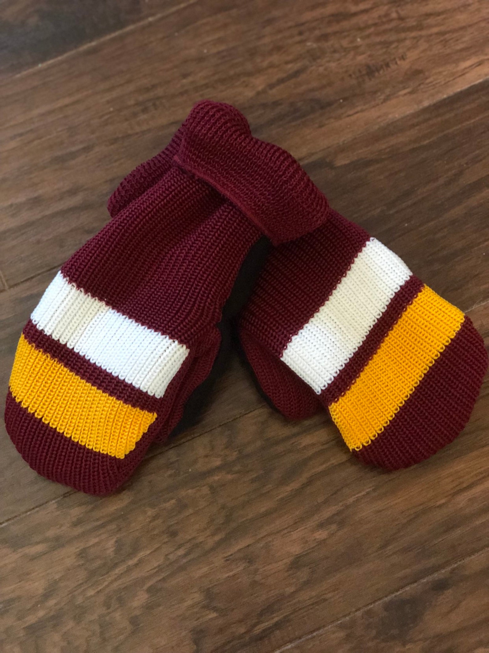 Hockey Sock Fleece Lined Adult Mittens - Etsy