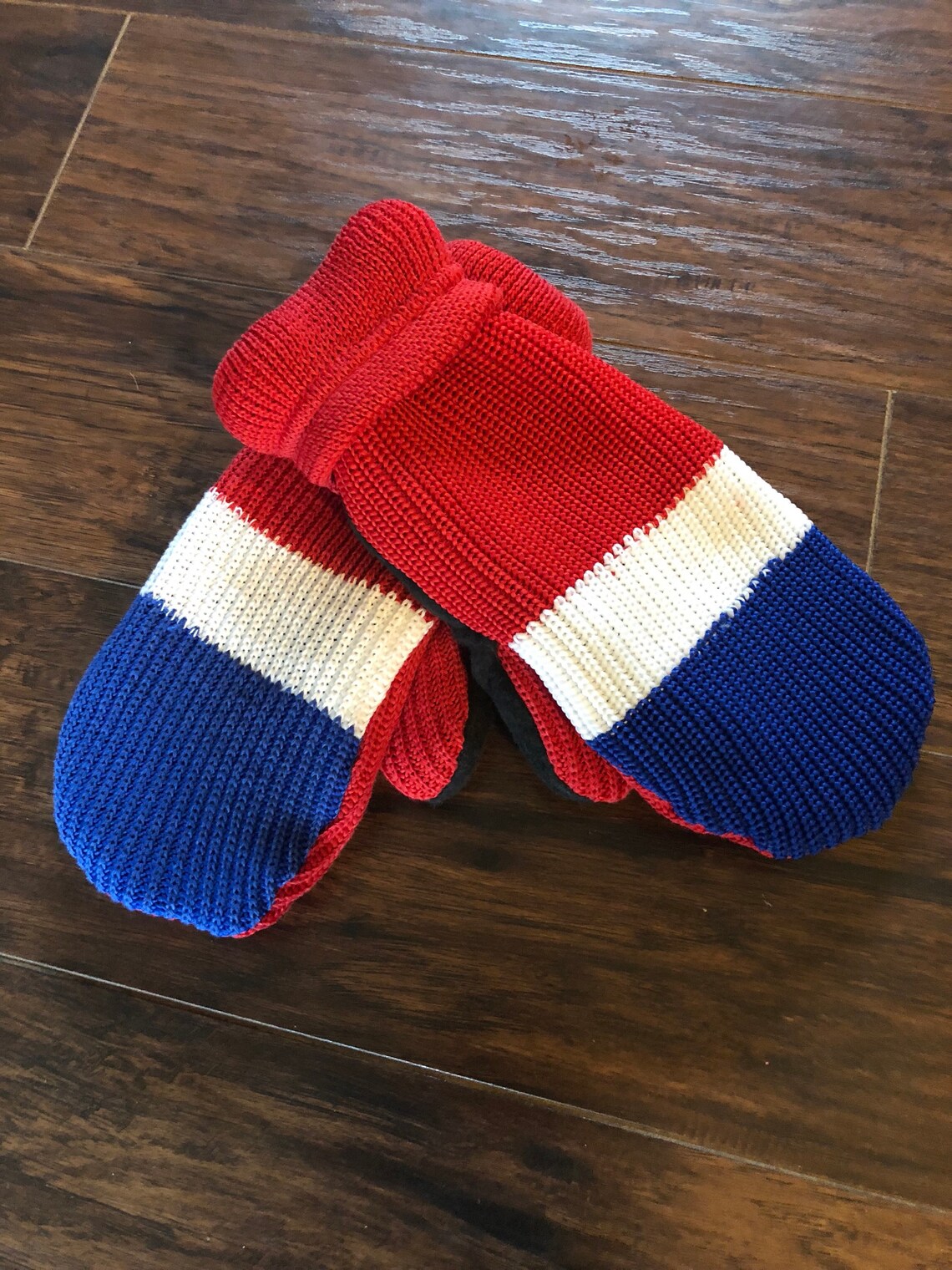 Hockey Sock Fleece Lined Adult Mittens - Etsy