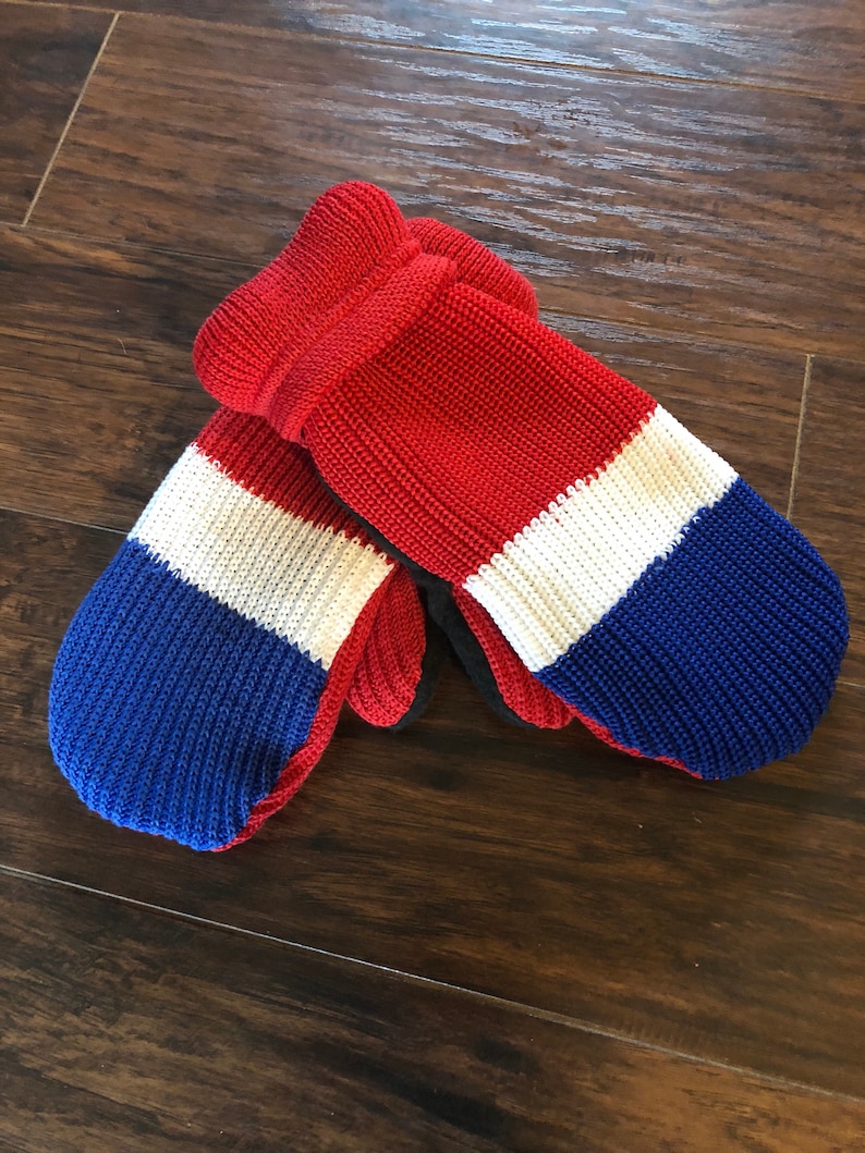 Hockey Sock Fleece Lined Adult Mittens - Etsy