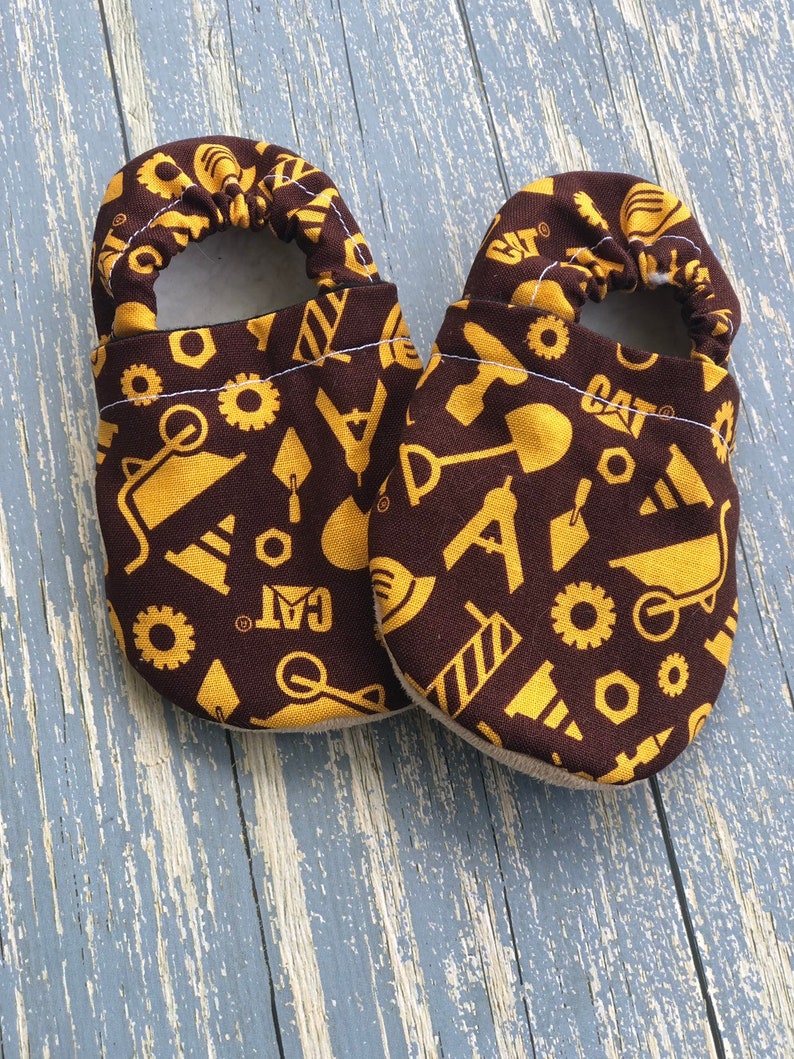 Construction Worker Man Baby Booties - Etsy