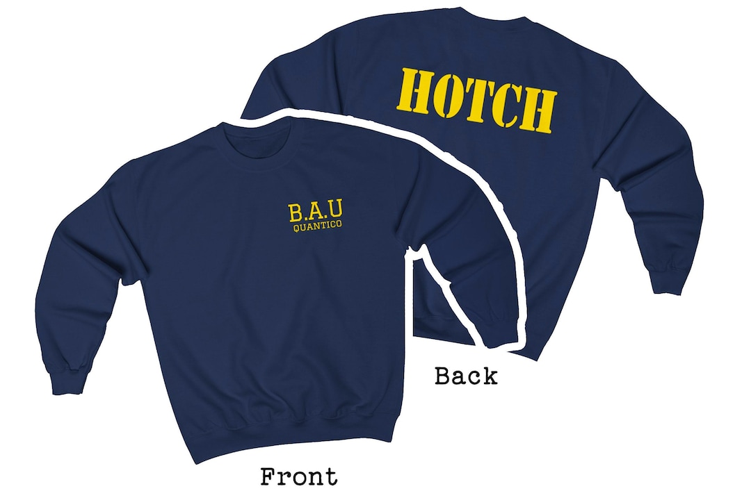 BAU Sweatshirt Quantico Special Agent Hotch Back Print Vintage Team ...