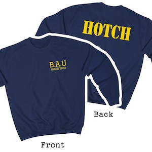 BAU Sweatshirt Quantico Special Agent Hotch Back Print Vintage Team ...