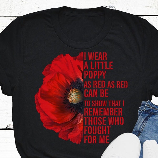 Memorial Day Poppy Shirt - Etsy