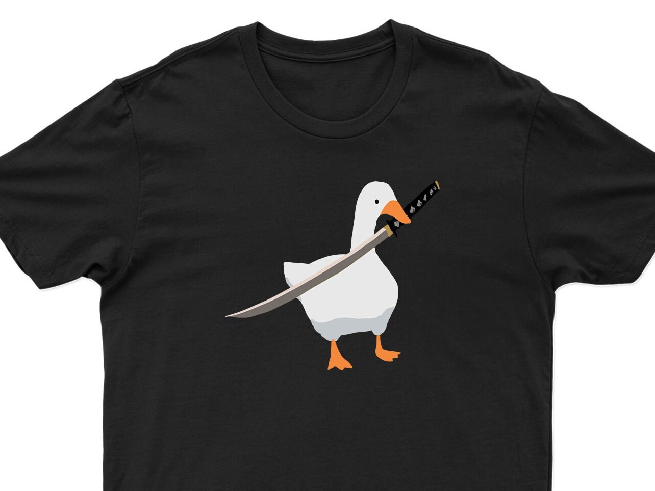 Duck With Katana Shirt Sword Duck Wielding a Katana Shirt - Etsy