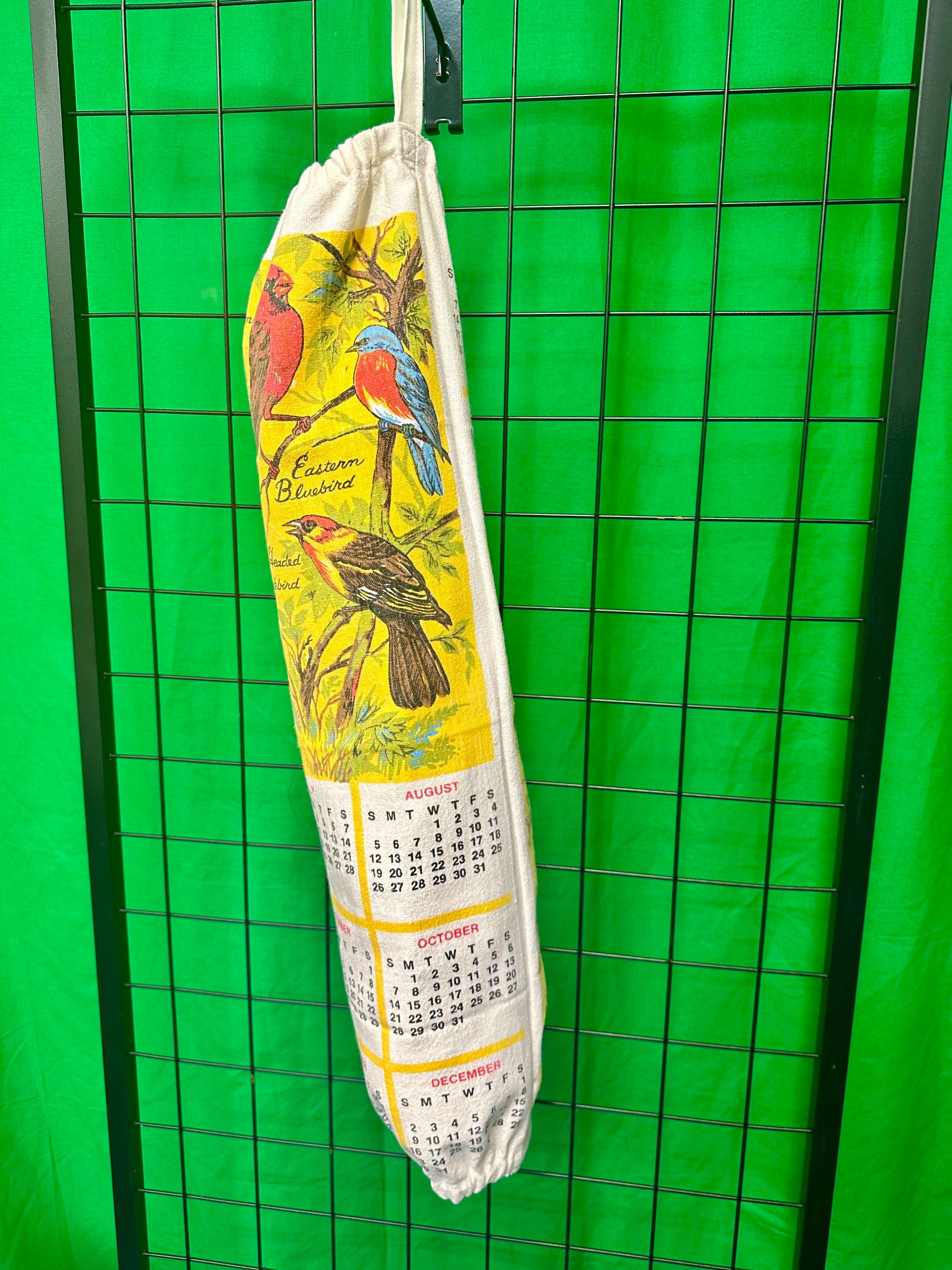 Upcycle Vintage Calendar Grocery Bag Holder, Plastic Bag Holder ...
