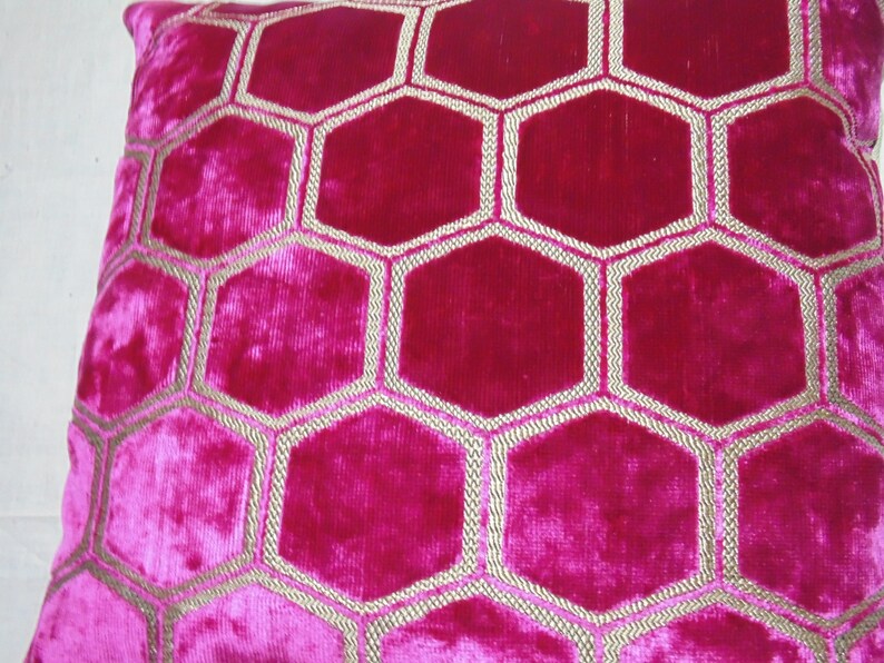 Designers Guild Fabric Manipur Fuchsia Cushion Cover / Pillow - Etsy