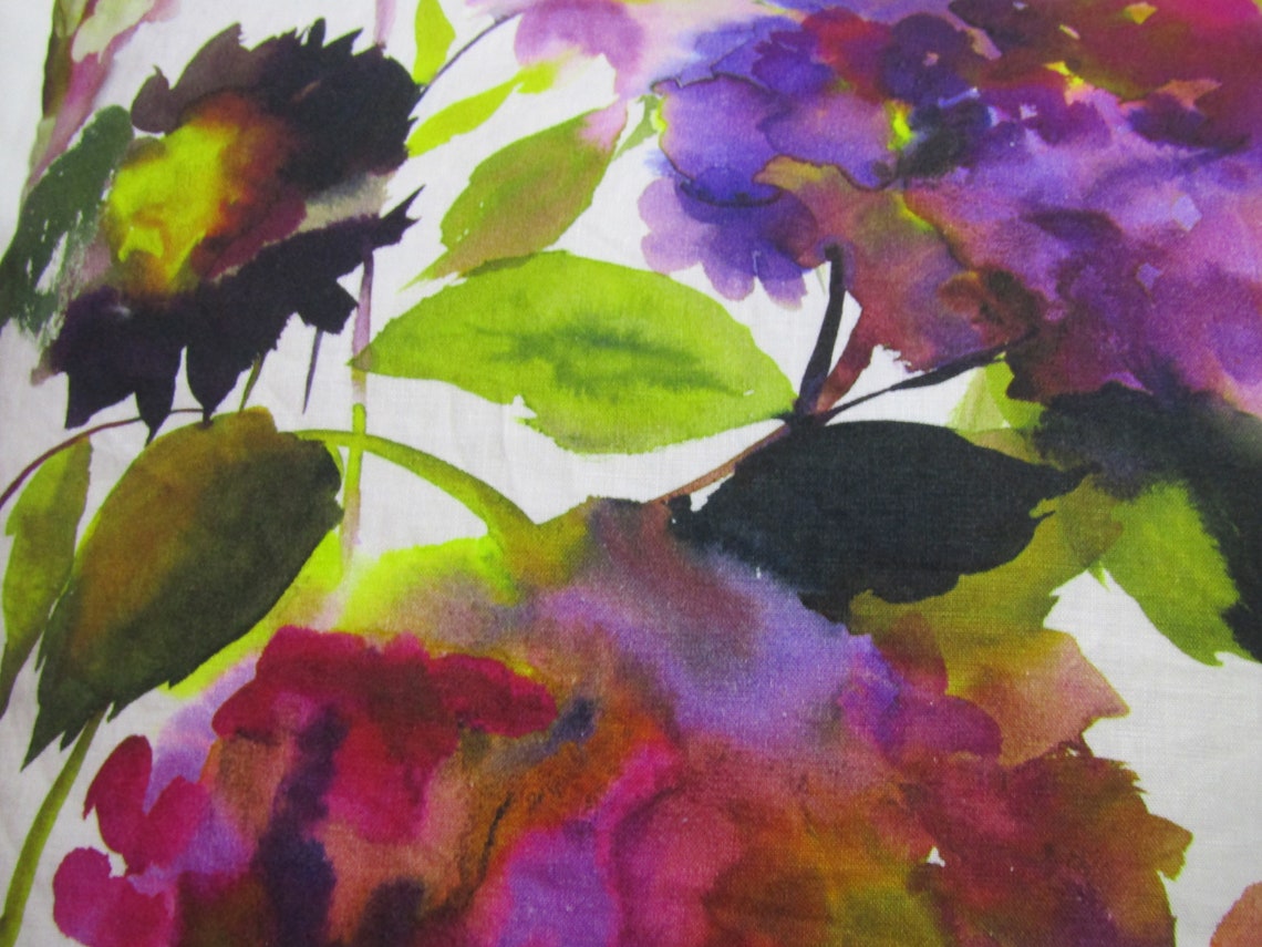 Designers Guild Floral 100% Linen Fabric Palace Flower Grande Saffron ...