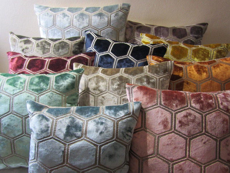 Designers Guild Fabric Manipur Silver Cushion Cover / pillow | Etsy