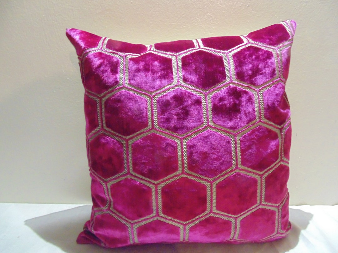 Designers Guild Fabric Manipur Fuchsia Cushion Cover / Pillow Cover - Etsy
