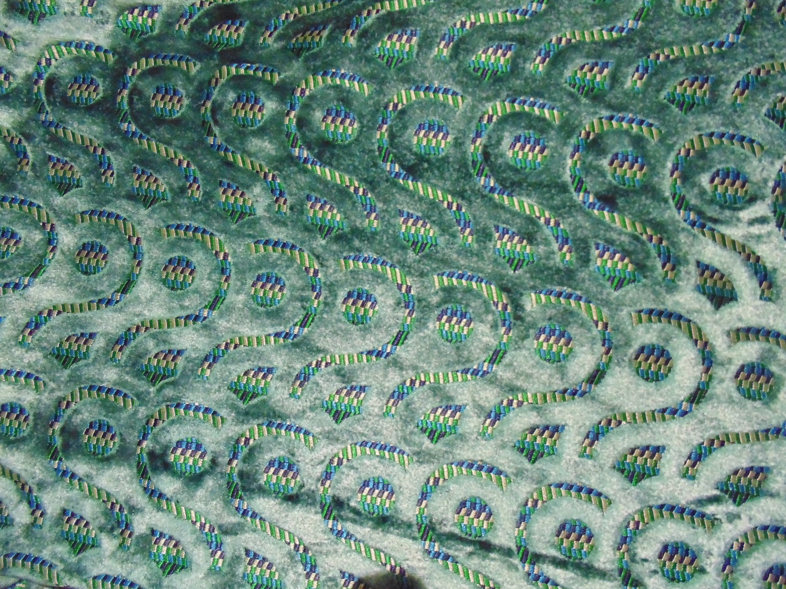 Designers Guild Fabric Velvet Latticno Azure per Yard - Etsy UK