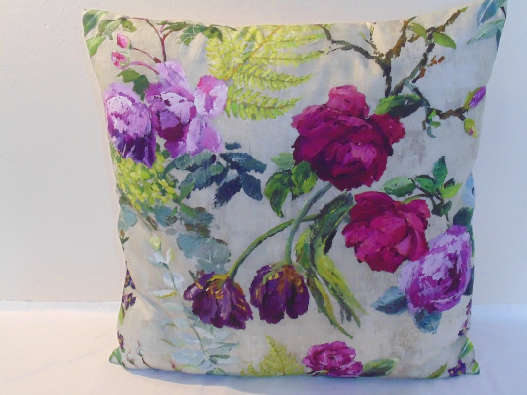 Designers Guild Floral 100% Cotton Fabric Tulipani Linen Cushion Cover ...