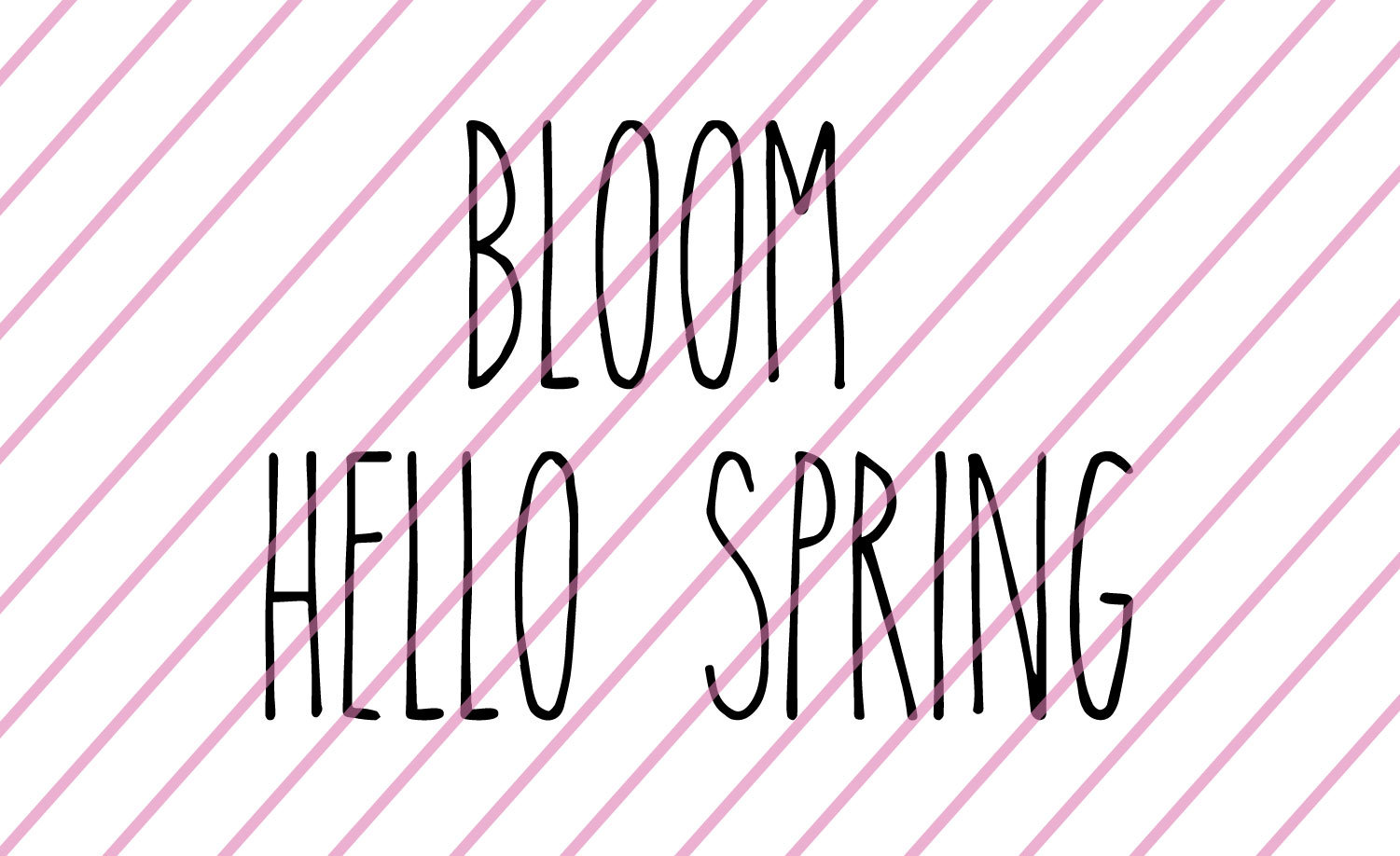 Rae Dunn Inspired Words "hello" "spring" "bloom" SVG, PNG, JPG Design ...