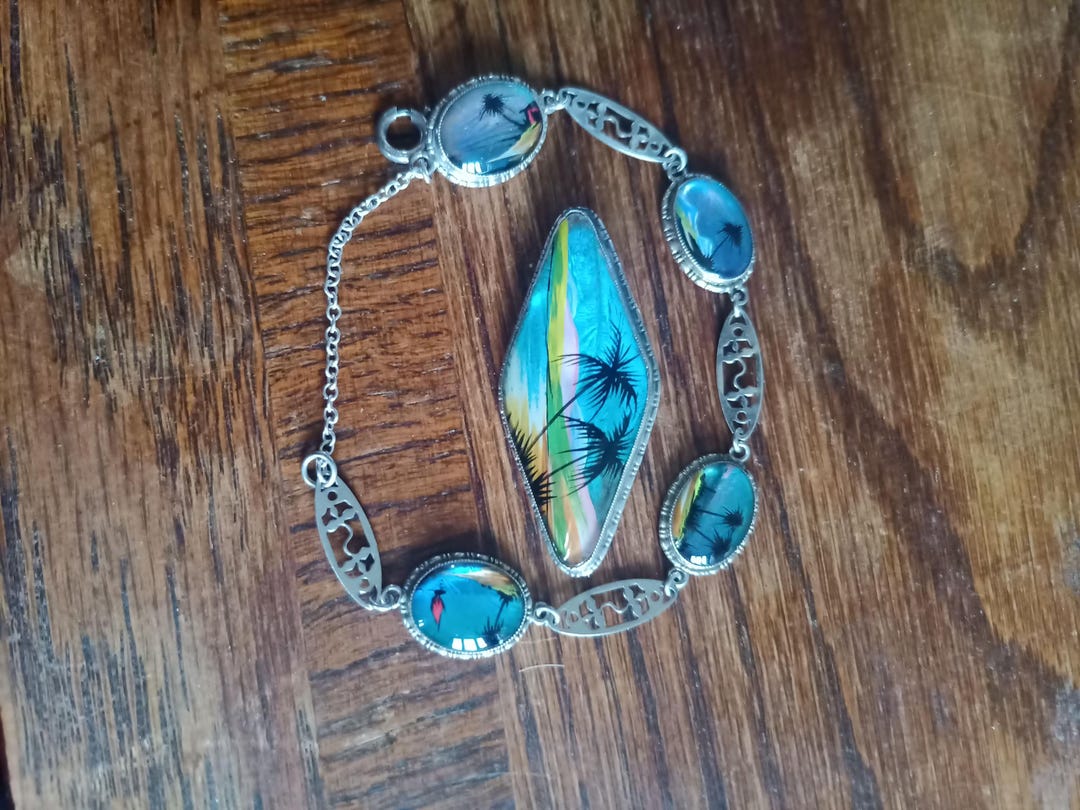 Art Deco Thomas L Mott Sterling Silver Butterfly Wing Tropical Beach ...