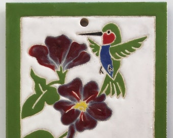 Hummingbird Tile - Etsy