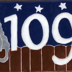 Cats on Fence Address Tile - Etsy