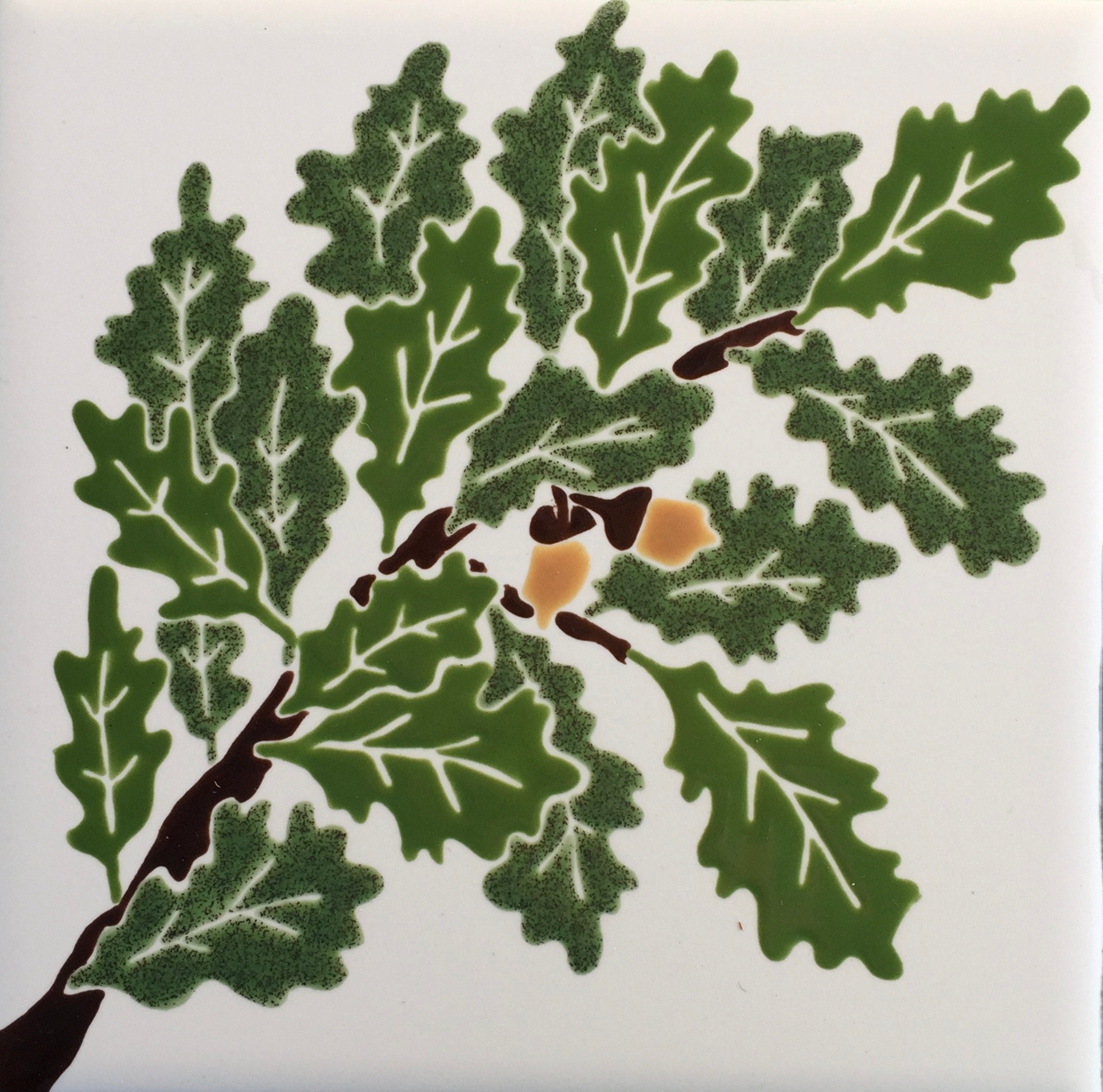 Oak Leaf Tile | Etsy