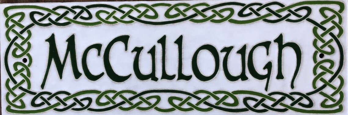 Celtic Border Address Tile - Etsy