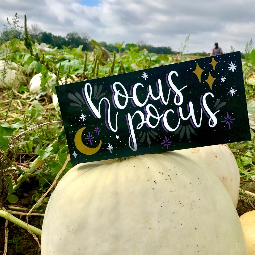 Hocus Pocus Halloween Wood Sign, Halloween Decor, Hand Painted Wood ...